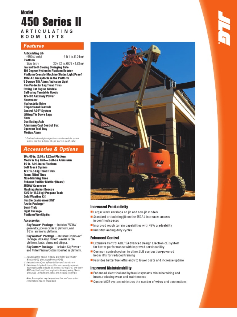 JLG 450 Series II Articulating Booms | PDF
