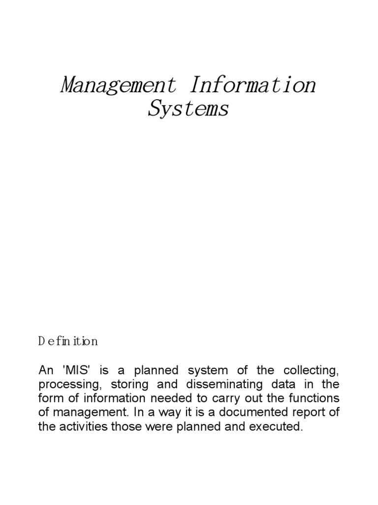 Osd (Mis) | PDF | Management Information System | Information System