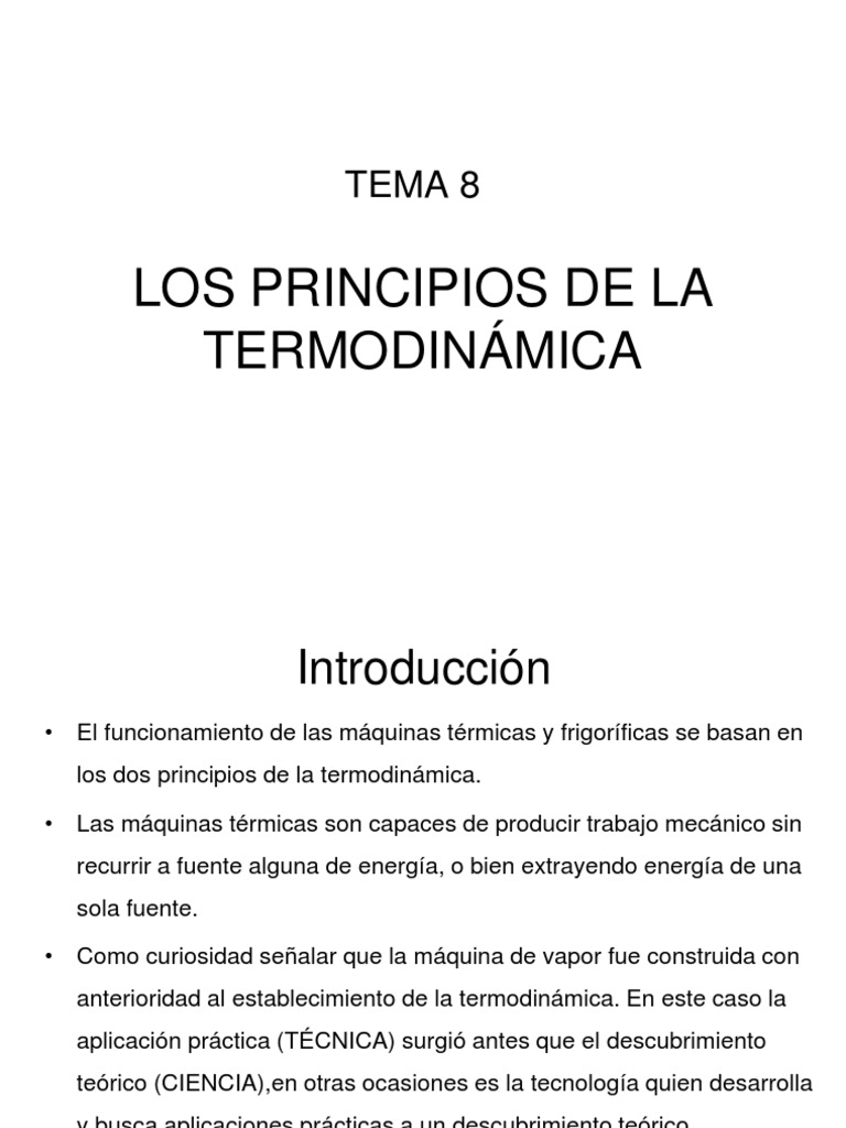 Principios de La Termodinamica | PDF