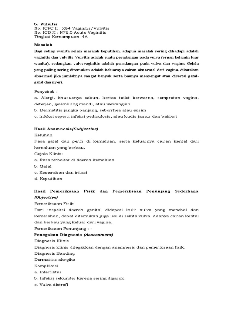 Vulvitis | PDF