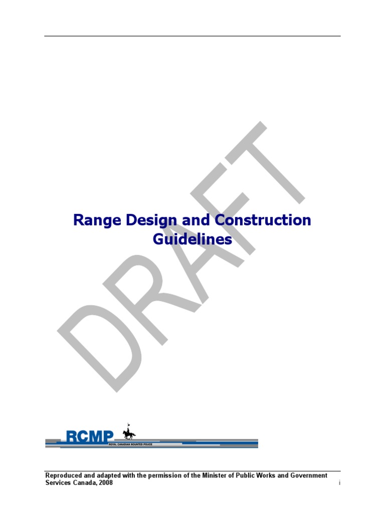 Firing Range Design & Construction Guidelines | PDF | Projectiles ...