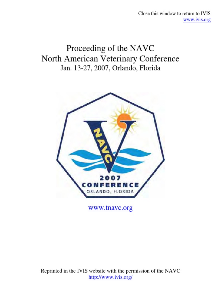 Proceeding of The NAVC North American Veterinary Conference: Jan. 13-27 ...