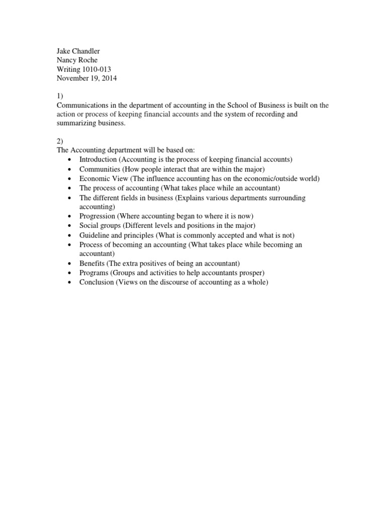 Outline of Accounting Overview | PDF
