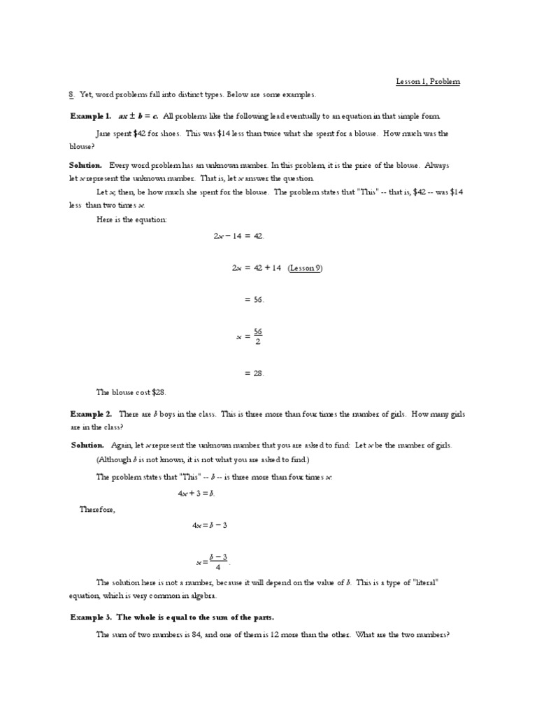 Word Problems in Math | Applied Mathematics | Mathematical Analysis