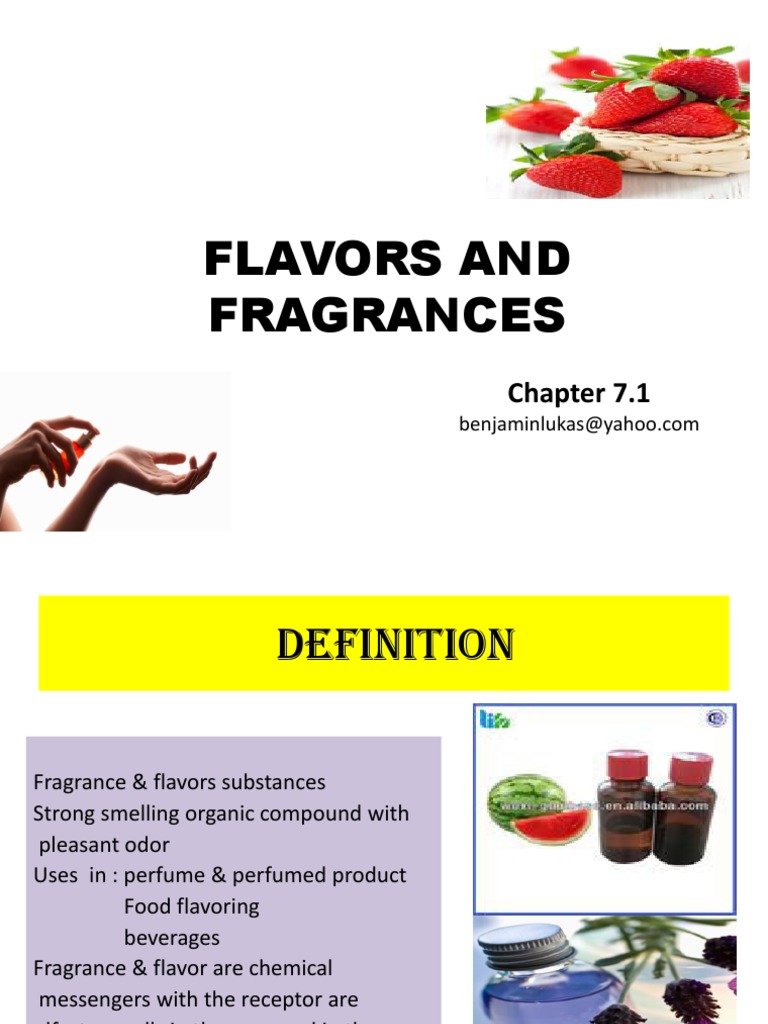 Introduction-Flavors and Fragrance | PDF | Perfume | Ester