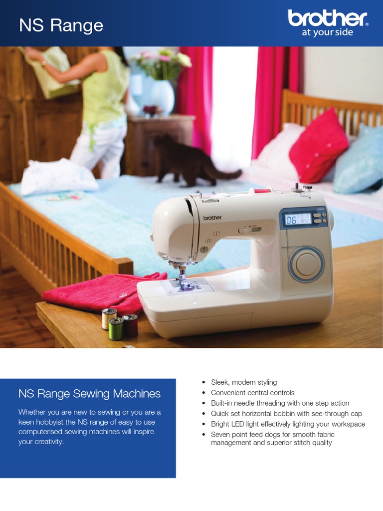 NS 50 Brochure | PDF | Sewing Machine | Quilting