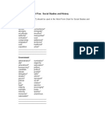 Social Studies Vocabulary A-Z List | PDF