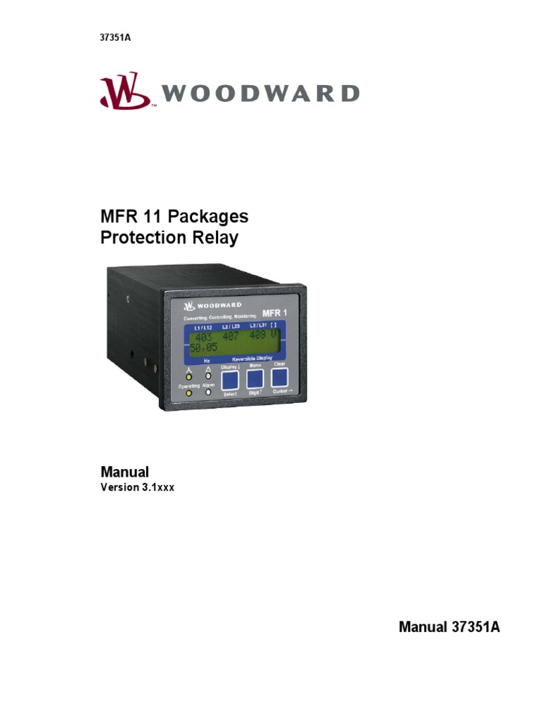 MFR11 Manual | PDF | Relay | Power Supply