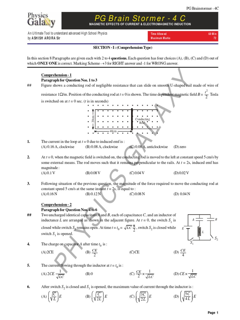 Understanding Electromagnetic Induction and Magnetic Effects Through ...