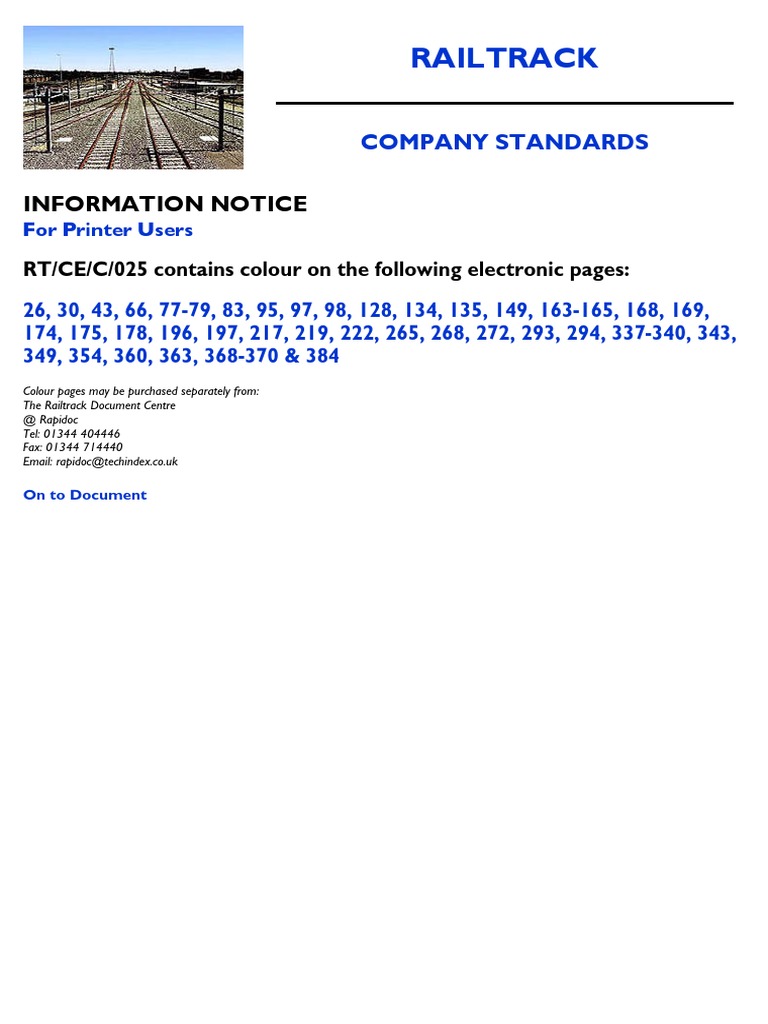 CEC025 - Rail Track Code | PDF | Structural Load | Track (Rail Transport)