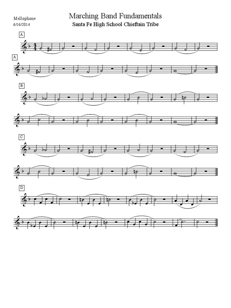 Marching Band Fundamentals - Mellophone | PDF