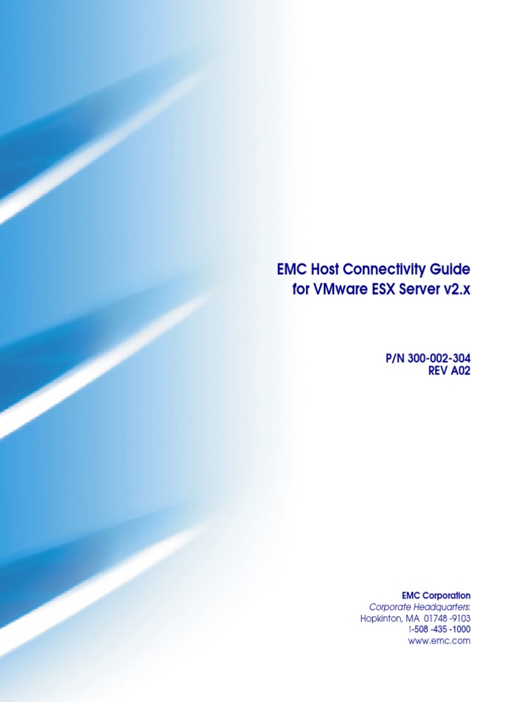 VMWare + EMC Storage PDF | Download Free PDF | V Mware | Booting