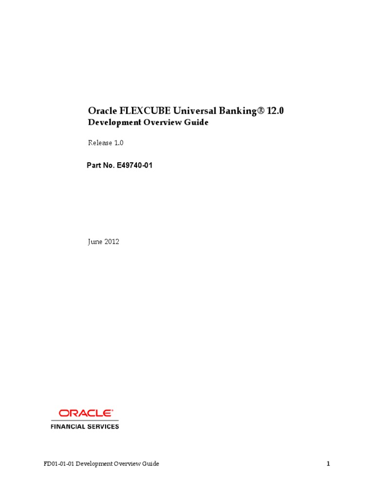 FCUBS-FD01-01-01 Development Overview Guide | PDF | Oracle Database ...