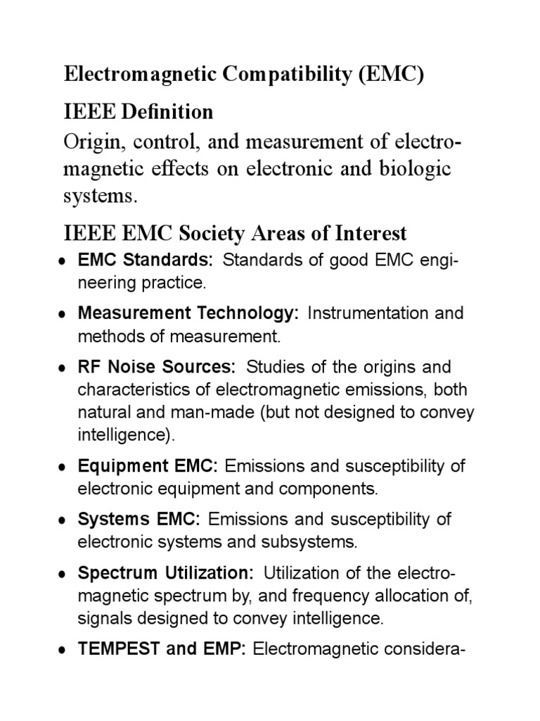Electromagnetic Compatibility (EMC) | Electromagnetic Compatibility ...