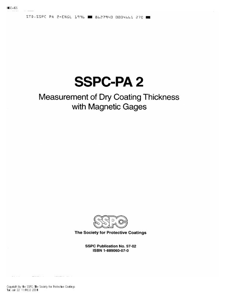 SSPC Pa2 | PDF