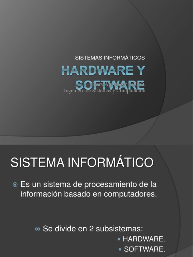 Hardware y Software | PDF | Periférico | Hardware de la computadora