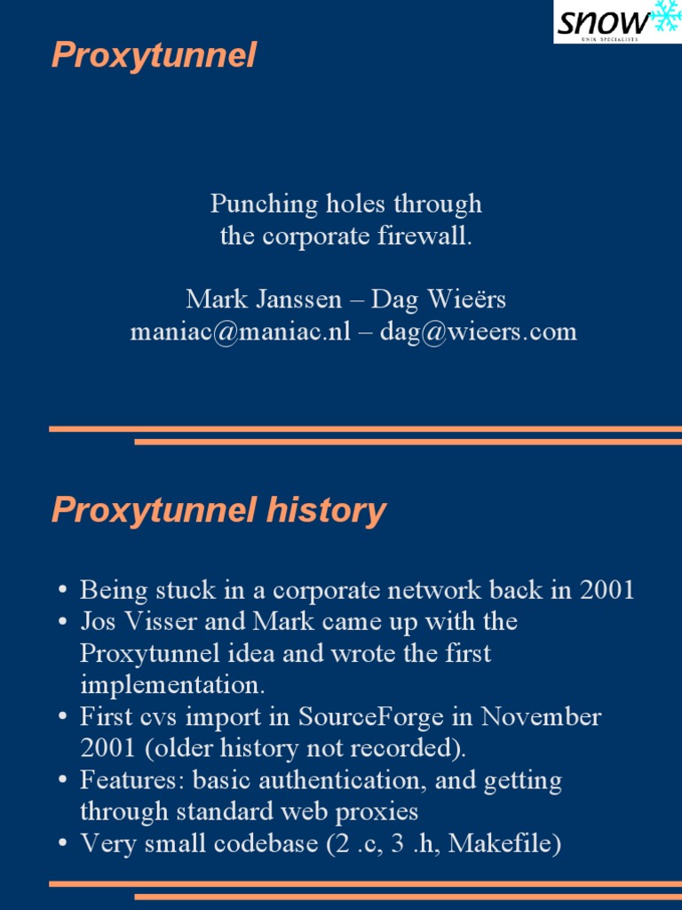 Proxytunnel Slides Froscon 2008 | PDF | Proxy Server | Web Server