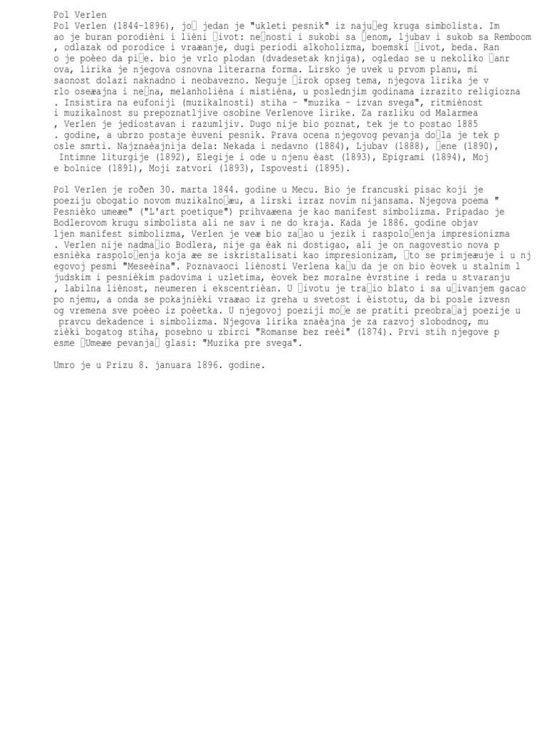 Pol Verlen | PDF