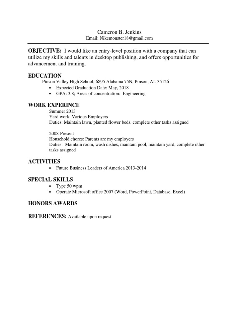 Personal Resume2 | PDF
