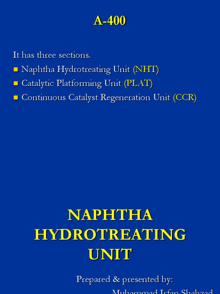 NHT Operations | PDF | Chemical Process Engineering | Chemical Elements