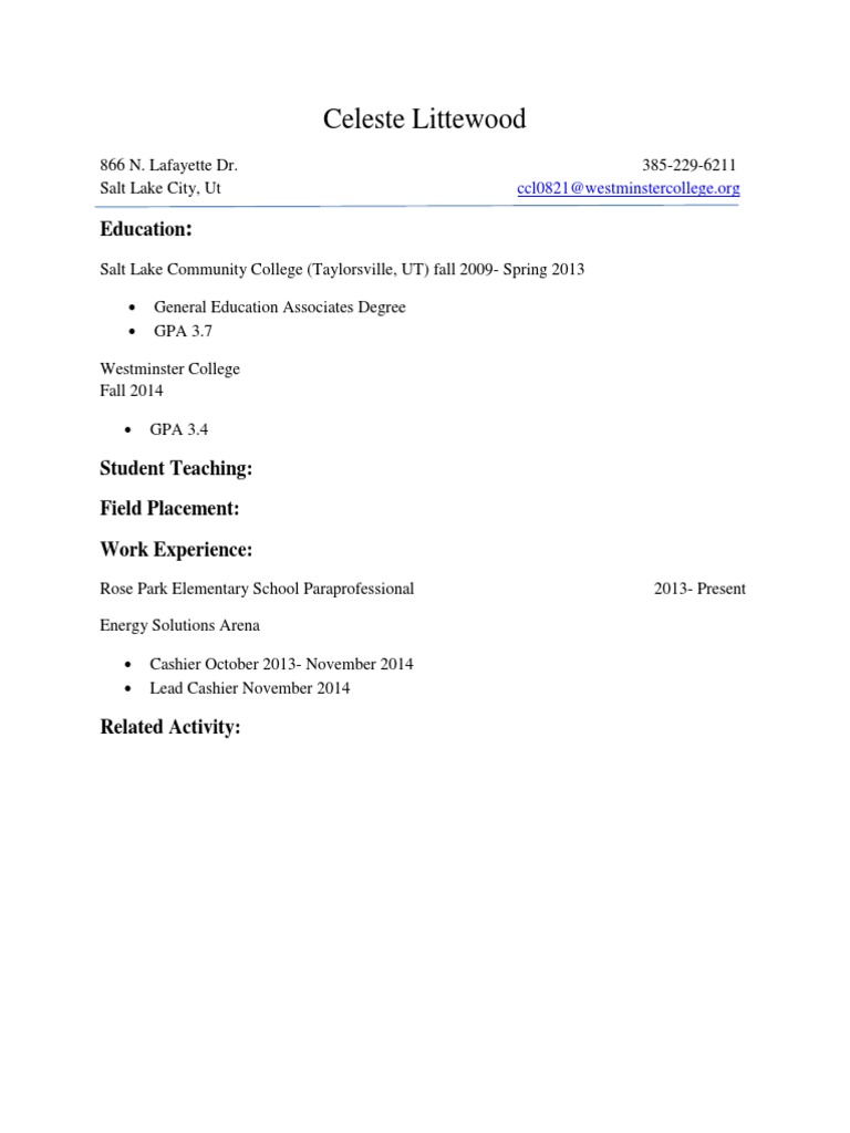 Skeleton Resume | PDF