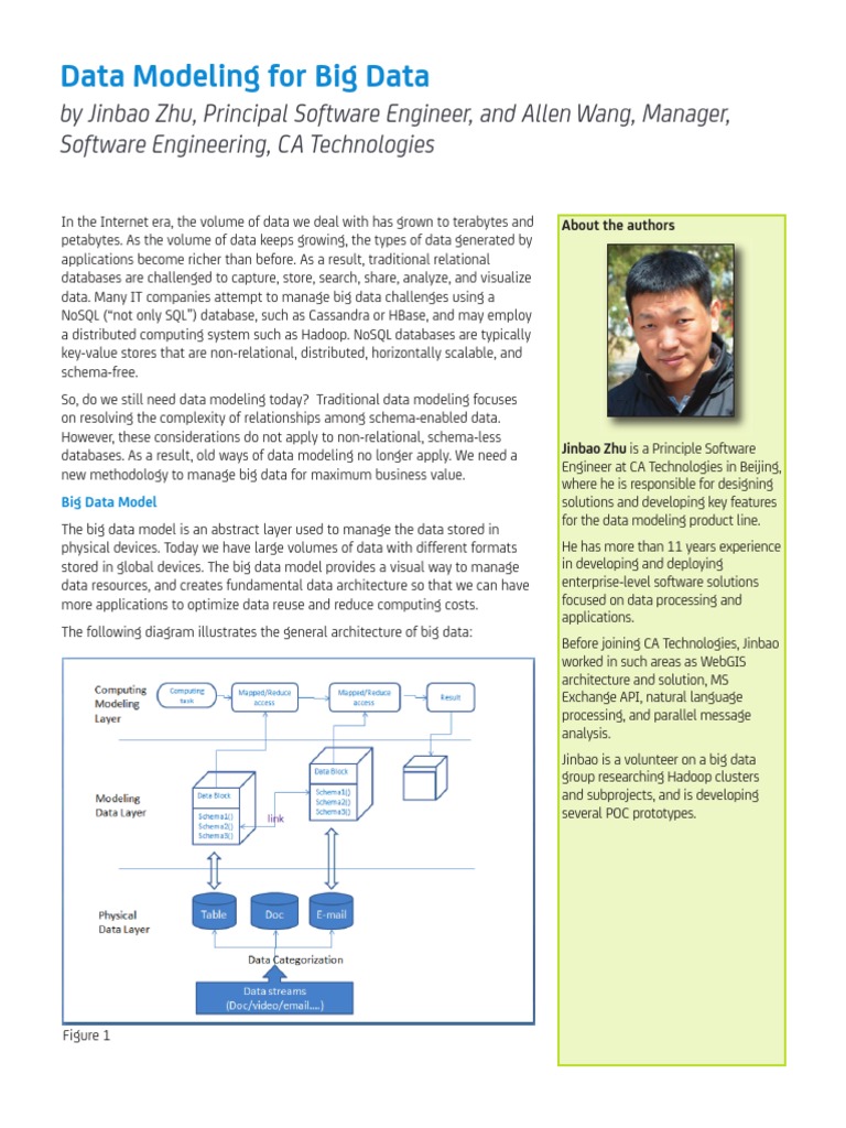 Data Modeling For Big Data Zhu Wang | PDF | No Sql | Big Data