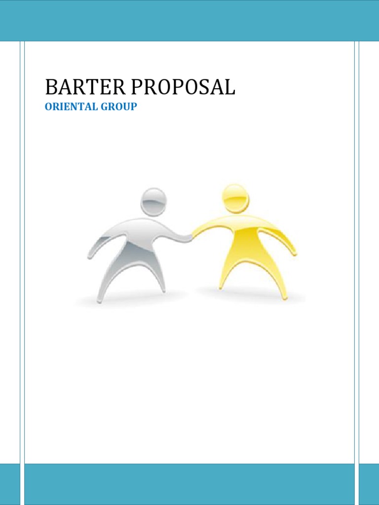 Oriental Group Barter Proposal | PDF | Barter | Entrepreneurship