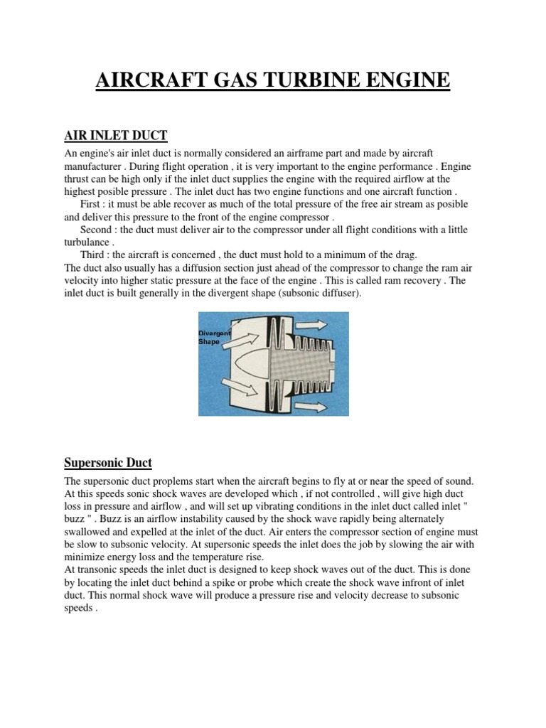 Aircraft Gas Turbine Engine | PDF | Jet Engine | Rotating Machines