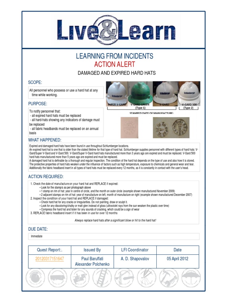 Replace Expired and Damaged Hard Hats | PDF