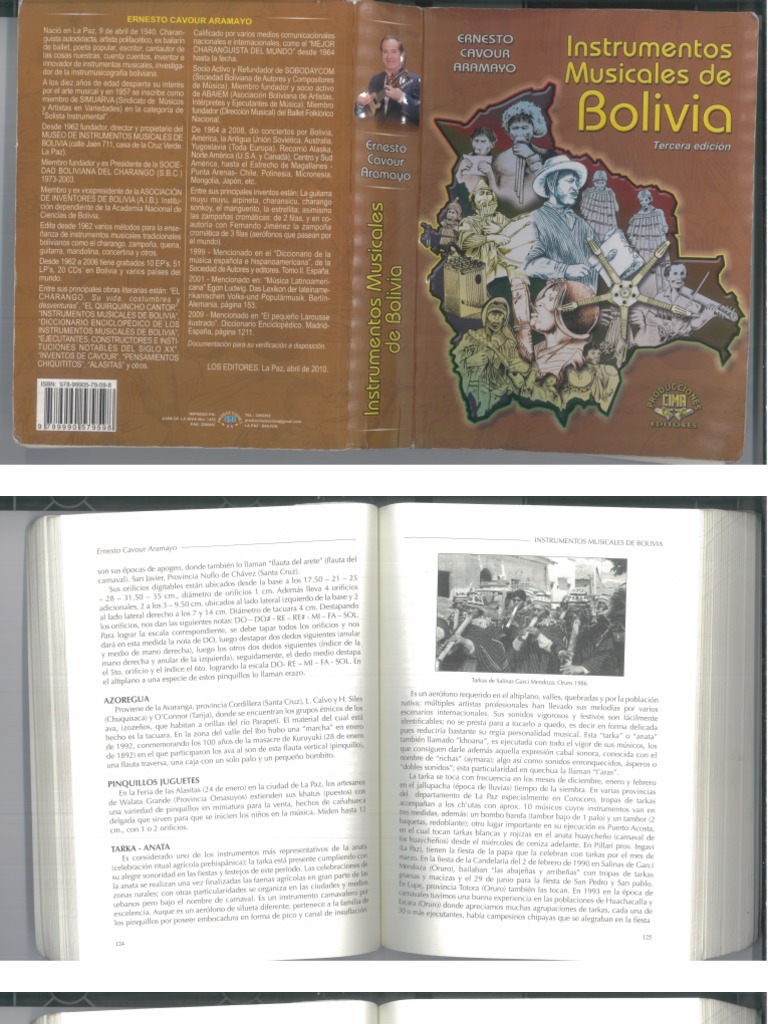 Instrumentos Musicales de Bolivia - Tarka, Anata & Moceño - Ernesto ...