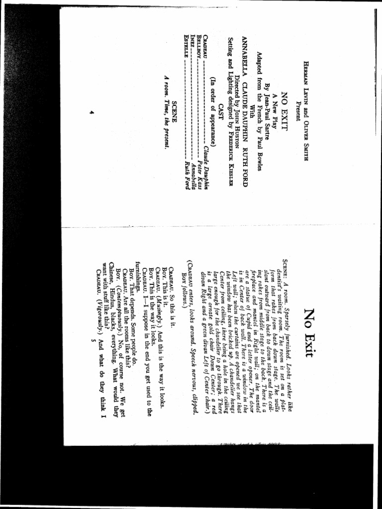 No Exit Script | PDF