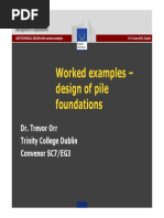 Pile Design & Analysis of Single Piles. Examples | PDF | Deep ...