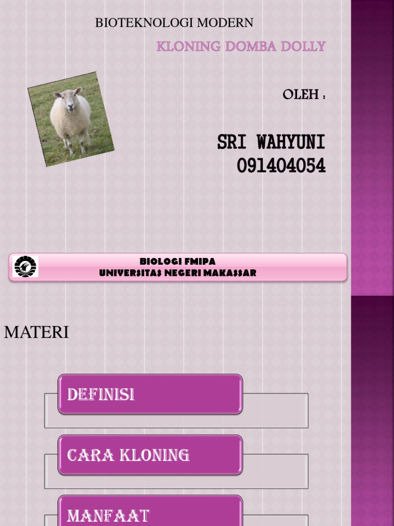 Kloning Domba Dolly | PDF
