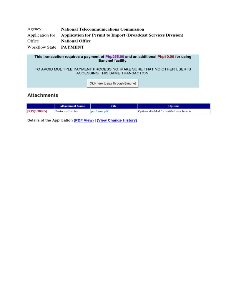 Ntc Permit to Transport | Invoice | Telecommunication