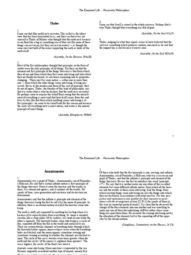 Presocratics.pdf | Metaphysics | Epistemology