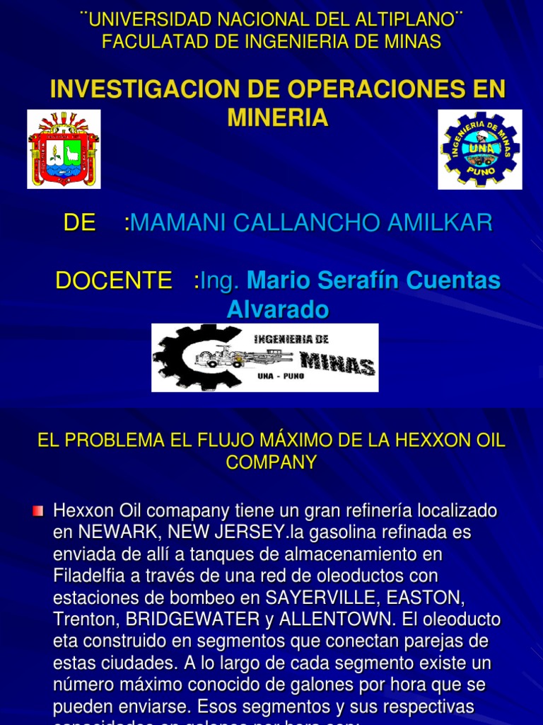 Flujo Máximo en Oleoductos Hexxon Oil | PDF | Energía y recursos | Science