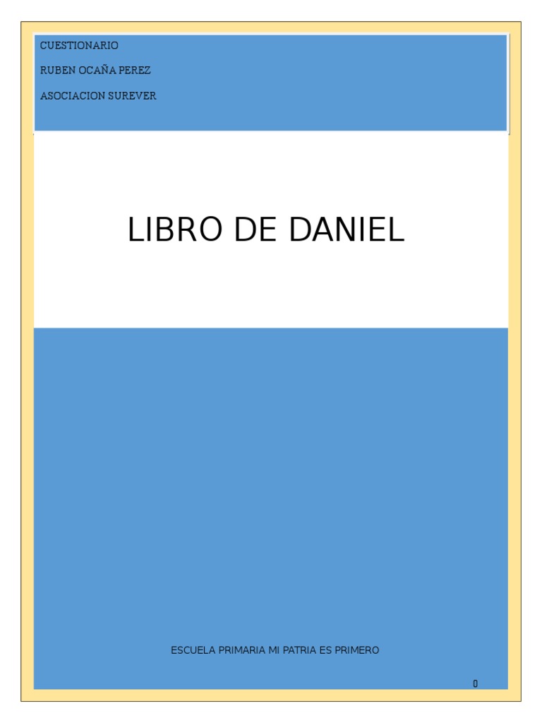 LIBRO DE dANIEL | PDF | Daniel (figura bíblica) | Nabucodonosor Ii
