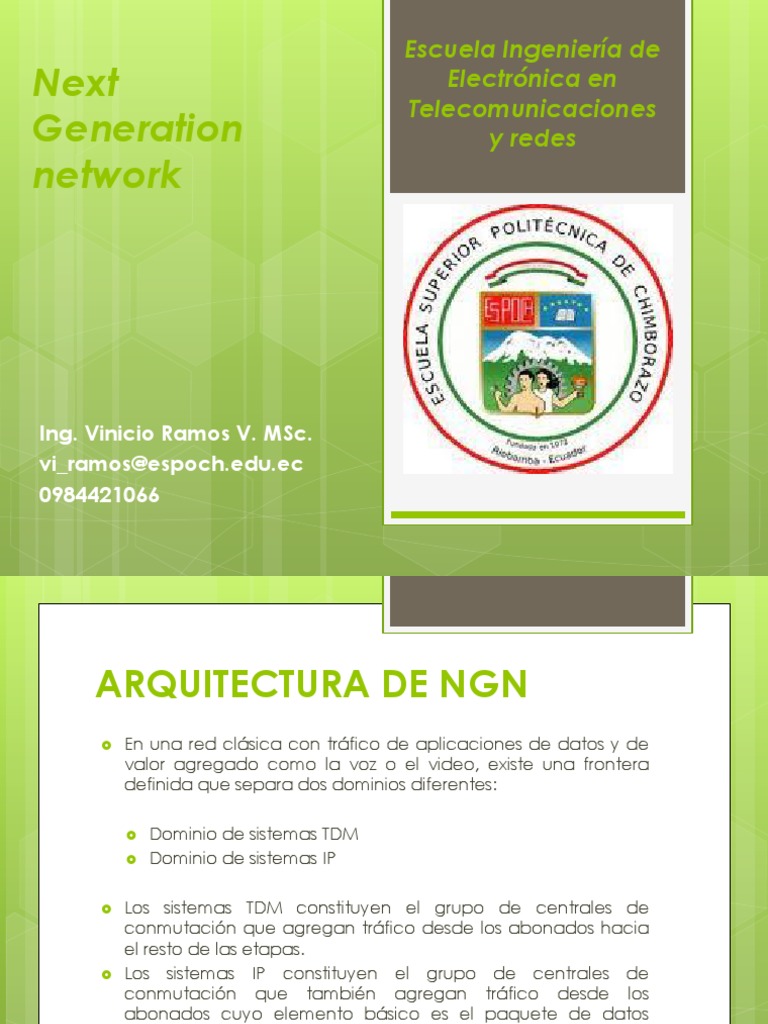 Arquitectura NGN | PDF | Red de computadoras | Protocolos de internet