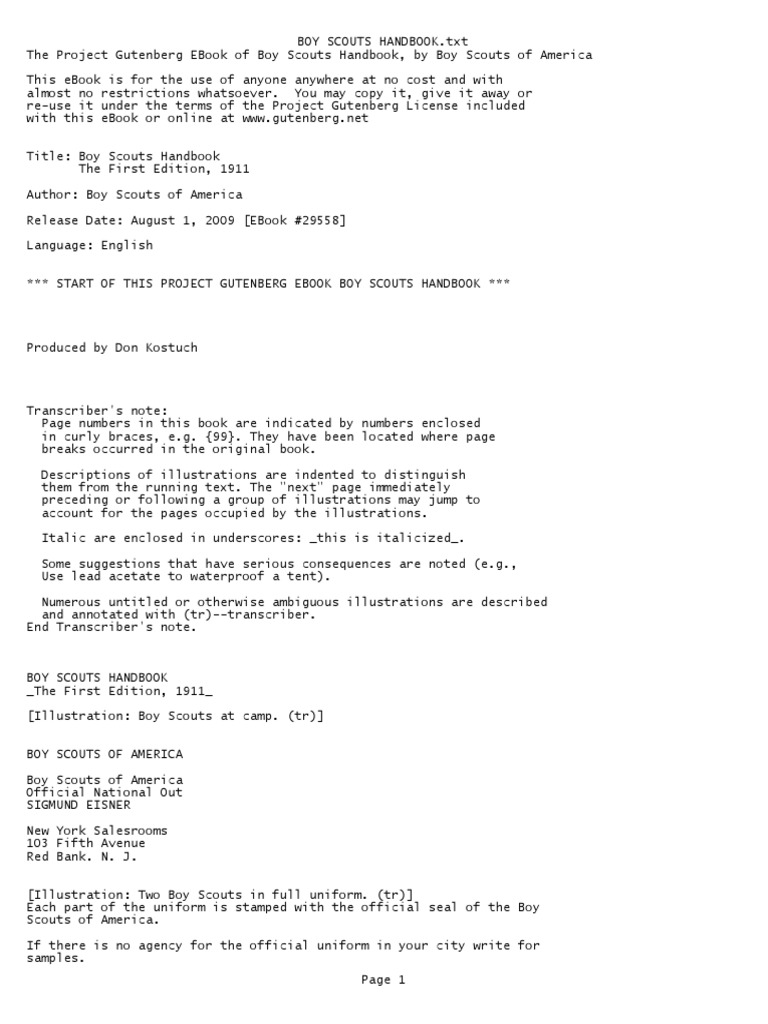Boy Scouts Handbook PDF | PDF | Scouting | Boy Scouts Of America