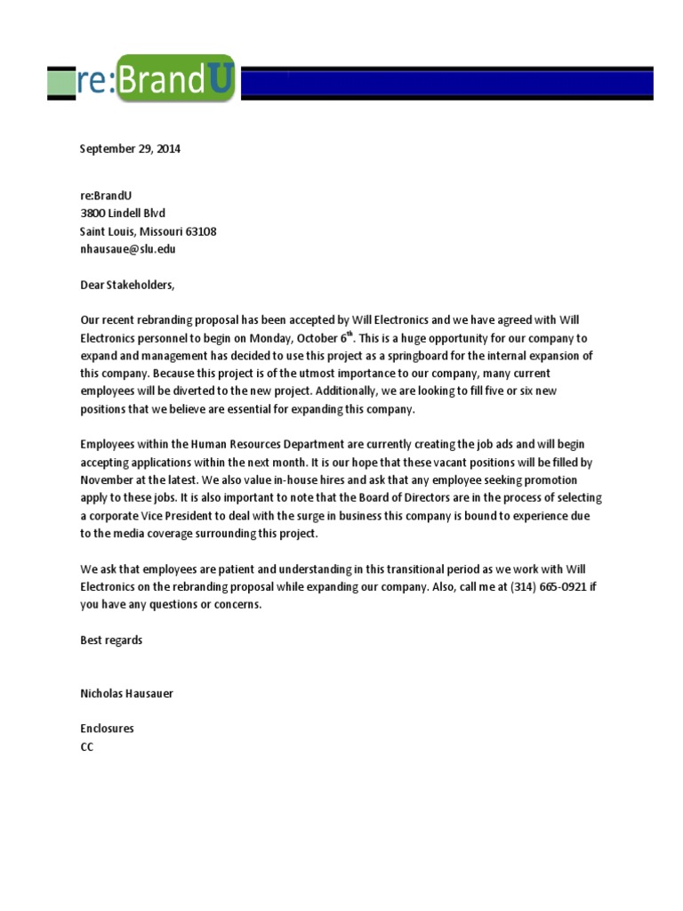 Announcement Letter | PDF