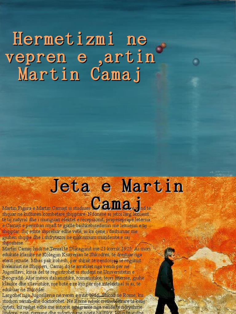 Martin Camaj | PDF