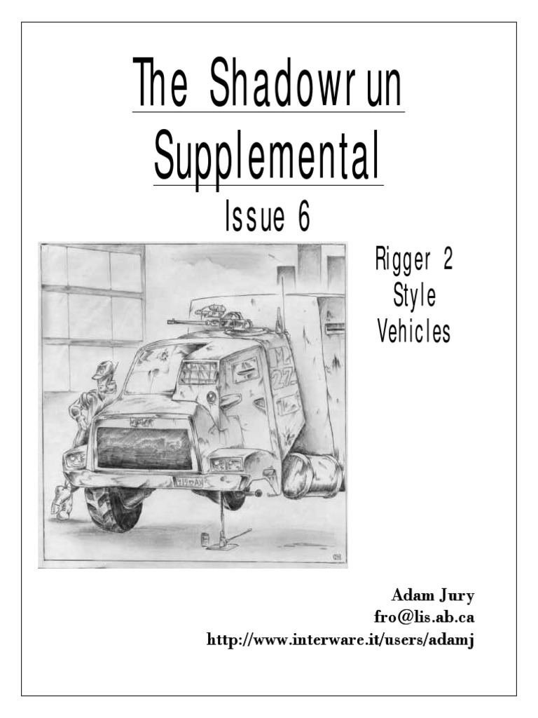 Shadowrun The Shadowrun Supplemental 006 | PDF | Motorcycle | Gun Turret