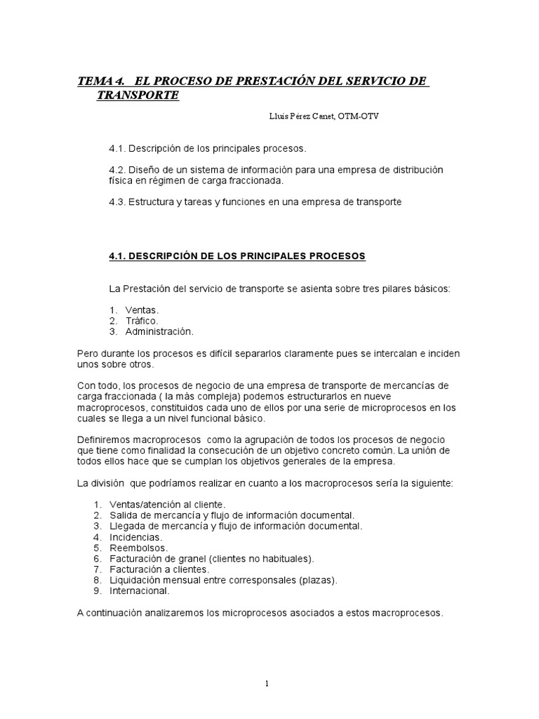 Tema 4 OTM | PDF | Planificación | Gestión de recursos humanos