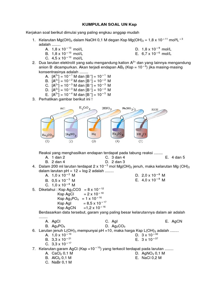 Kumpulan Soal Un Kimia KSP | PDF
