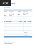Salary Invoice Template | PDF