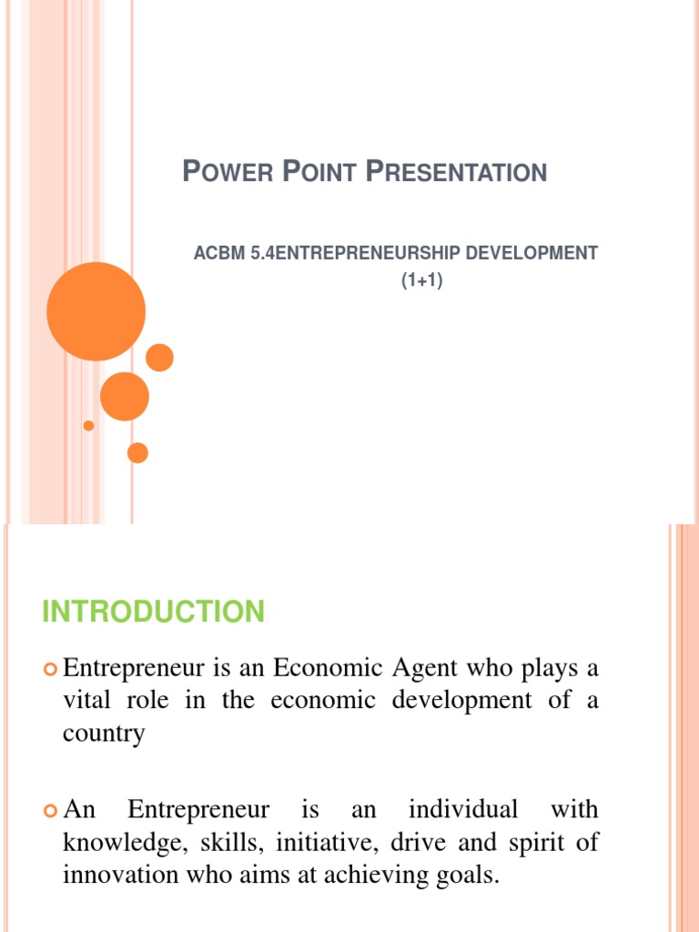 Entrepreneurship Development | PDF | Entrepreneurship | Swot Analysis