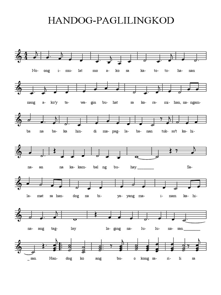 Handog-Paglilingkod (With Lyrics)