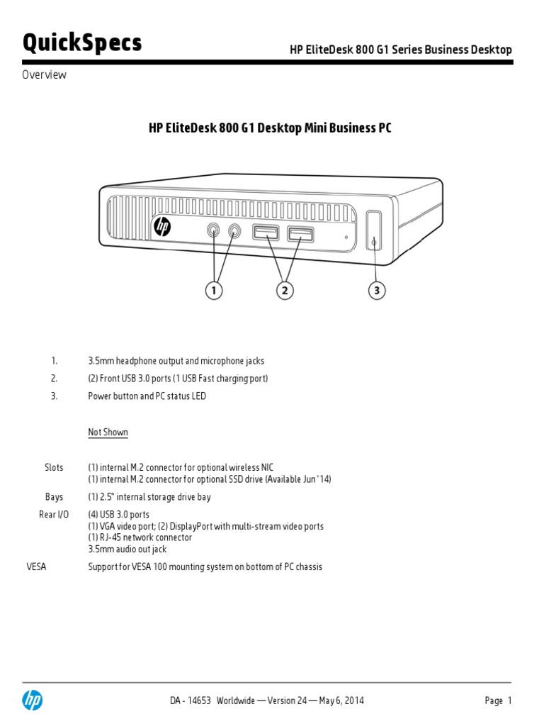 HP Elite Desktop PC Manual | PDF | Personal Computers | Windows 7
