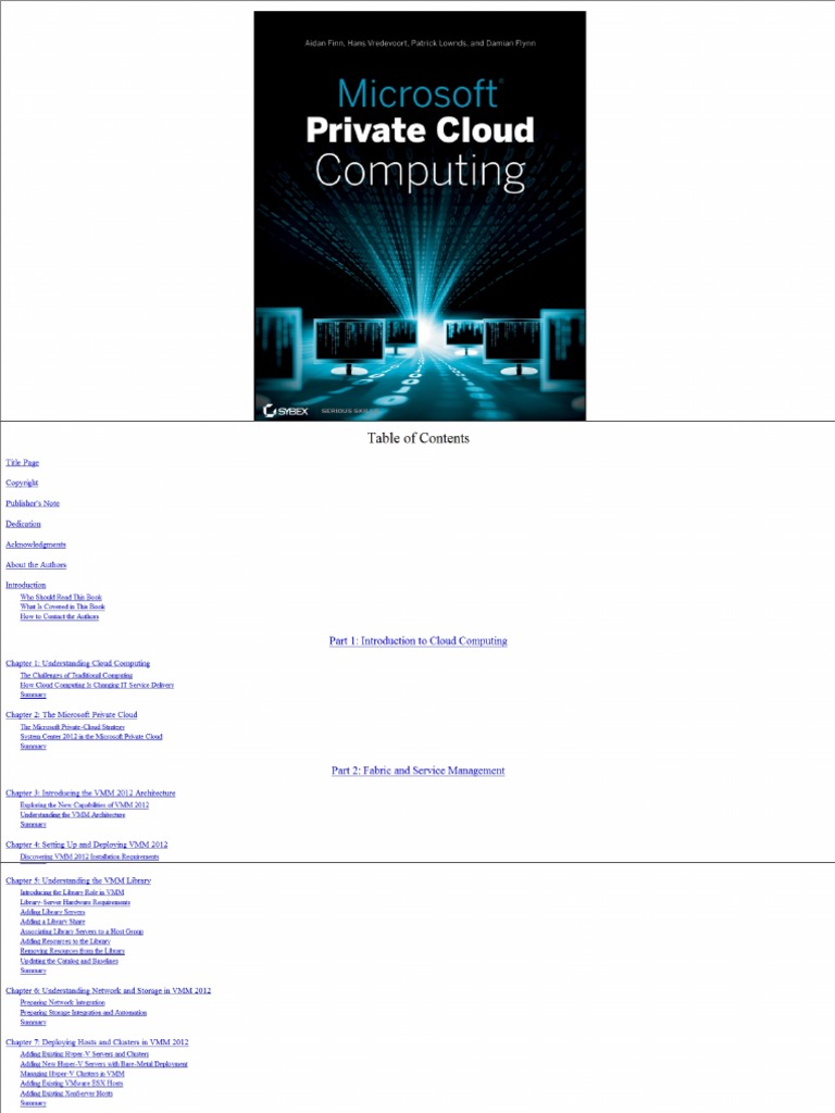 Microsoft Private Cloud Computing (gnv64) PDF | PDF