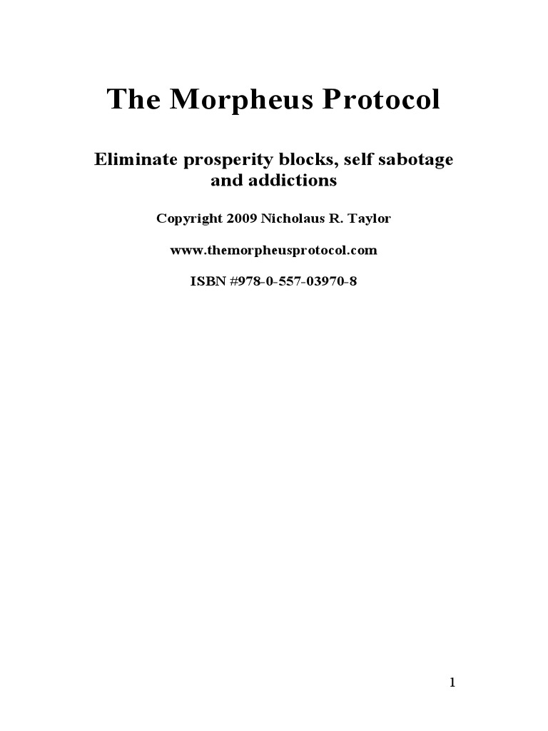 The Morpheus Protocol | PDF | Unconscious Mind | Id